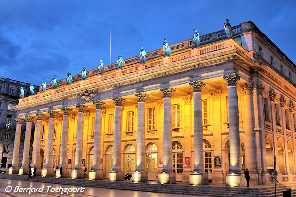 Eclairage du Grand Théâtre Opéra de Bordeaux | photo 33-bordeaux.com